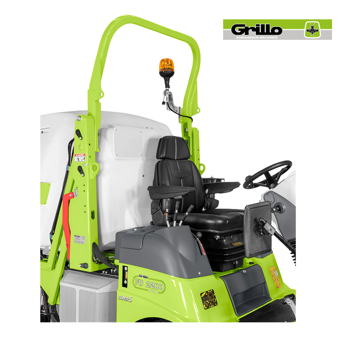 Grillo FD 2200 4WD Hydrostatic Out-Front Mower with Collector — Balmers GM