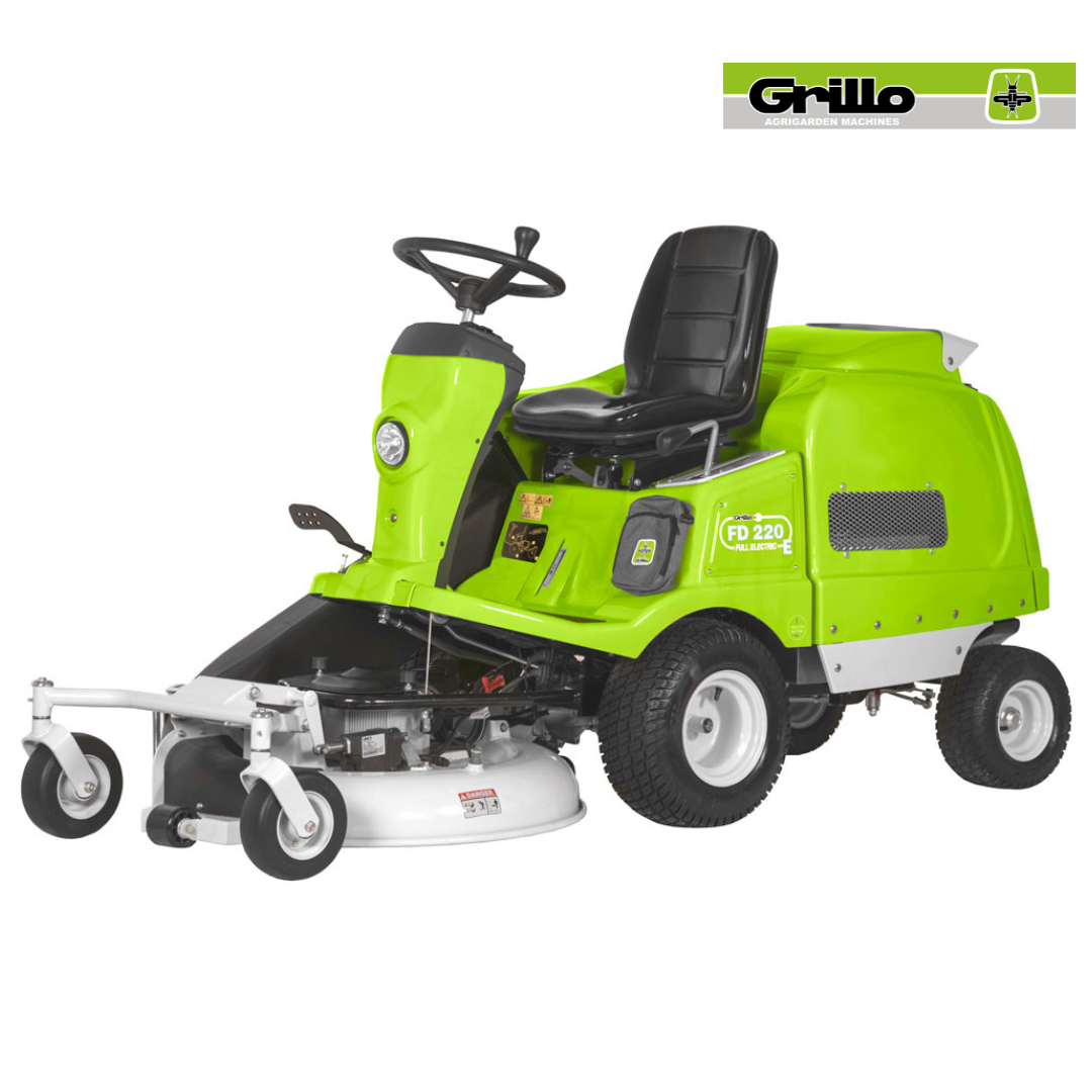 Grillo FD 220E Electric Ride-On Lawn Mower — Balmers GM