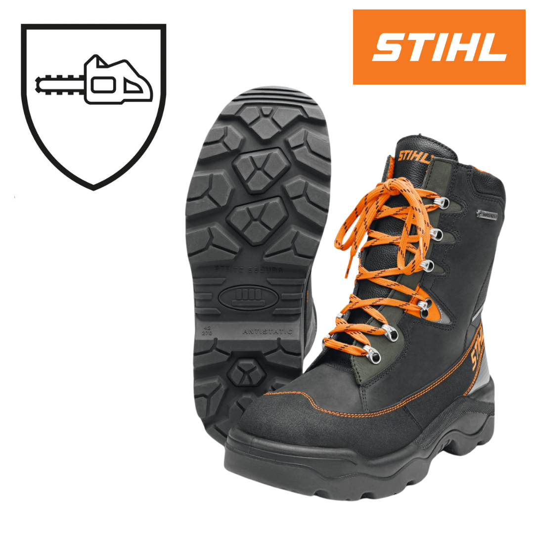Stihl Dynamic Ranger GTX Leather Chainsaw Boots - with Chainsaw Protec ...