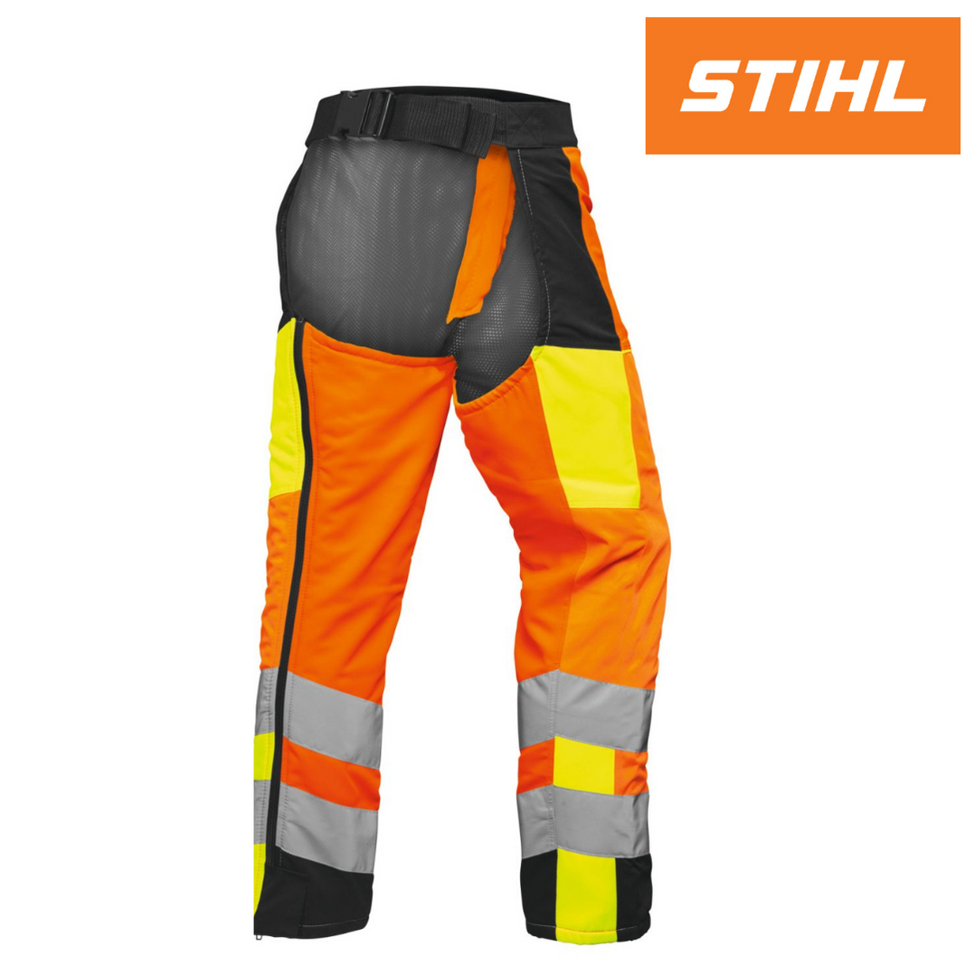 Stihl MS PROTECT Hi-Viz Chaps with 360° All-Round Leg Chainsaw Protect ...